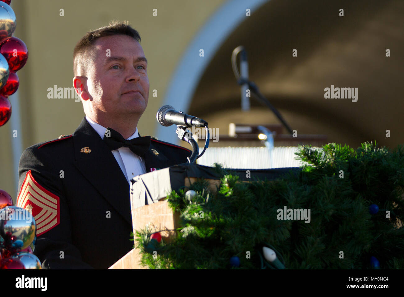 U.S. Marine Corps Master Gunnery Sgt. Brian Paradis, a musician with ...
