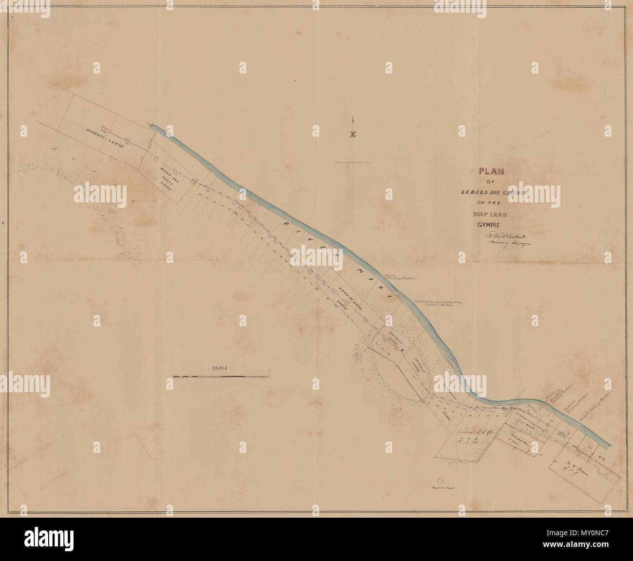 Gympie map hi-res stock photography and images - Alamy