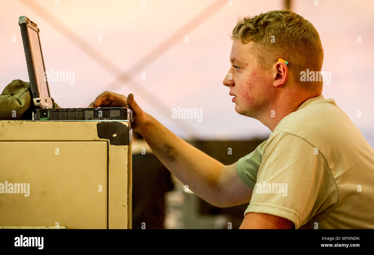 Airman 1st Class Curtis Paff, an MQ-9 crew chief with the 49th Aircraft ...
