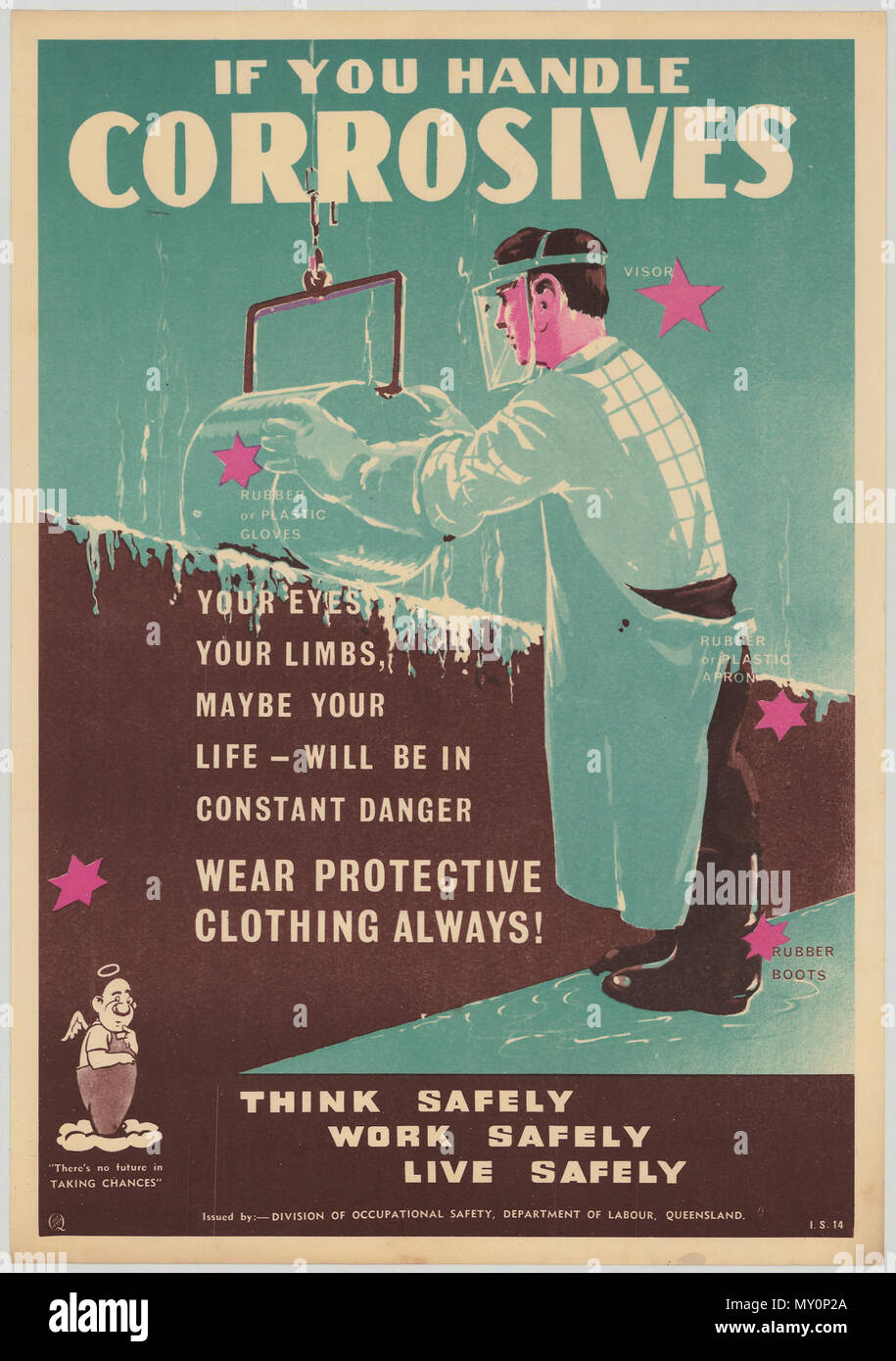 Safety poster 1950s hi-res stock photography and images - Alamy
