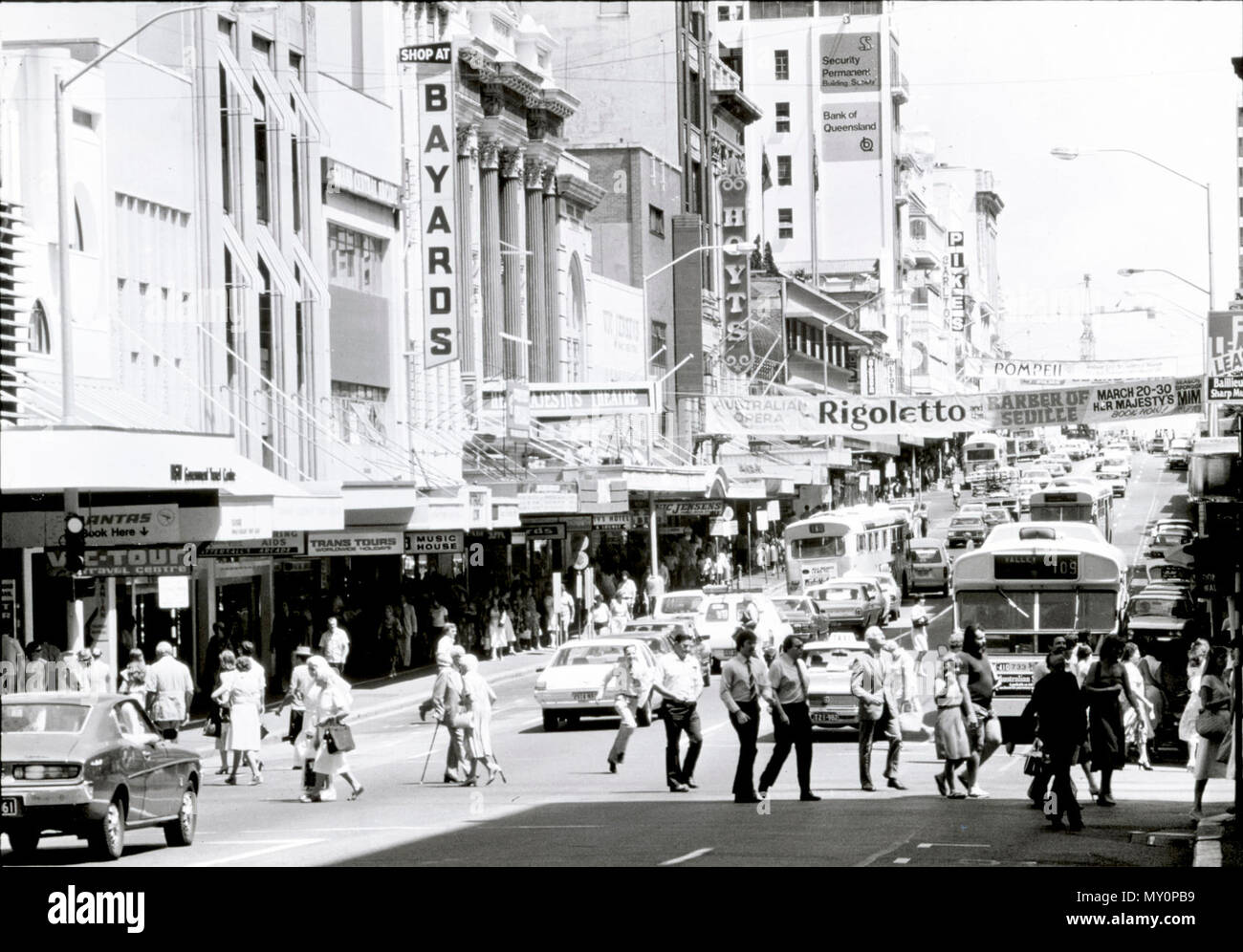 Queen Street, Brisbane c1981. George Arthur Bayard (1866–1933) was a ...