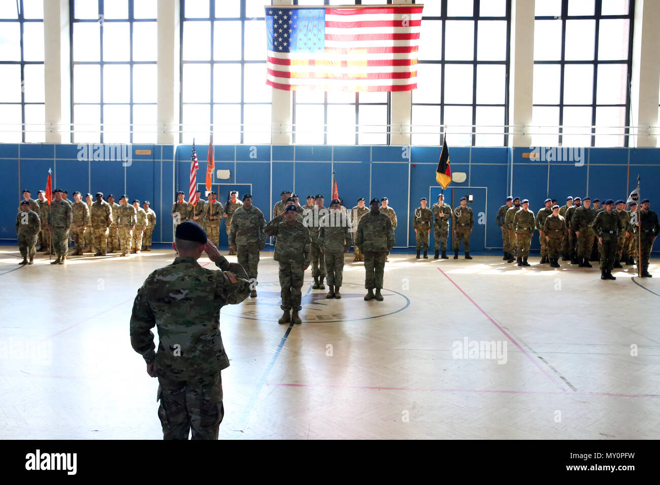 U.S. Army Lt. Col. Oscar Tiglao, commander of the 102nd Strategic ...