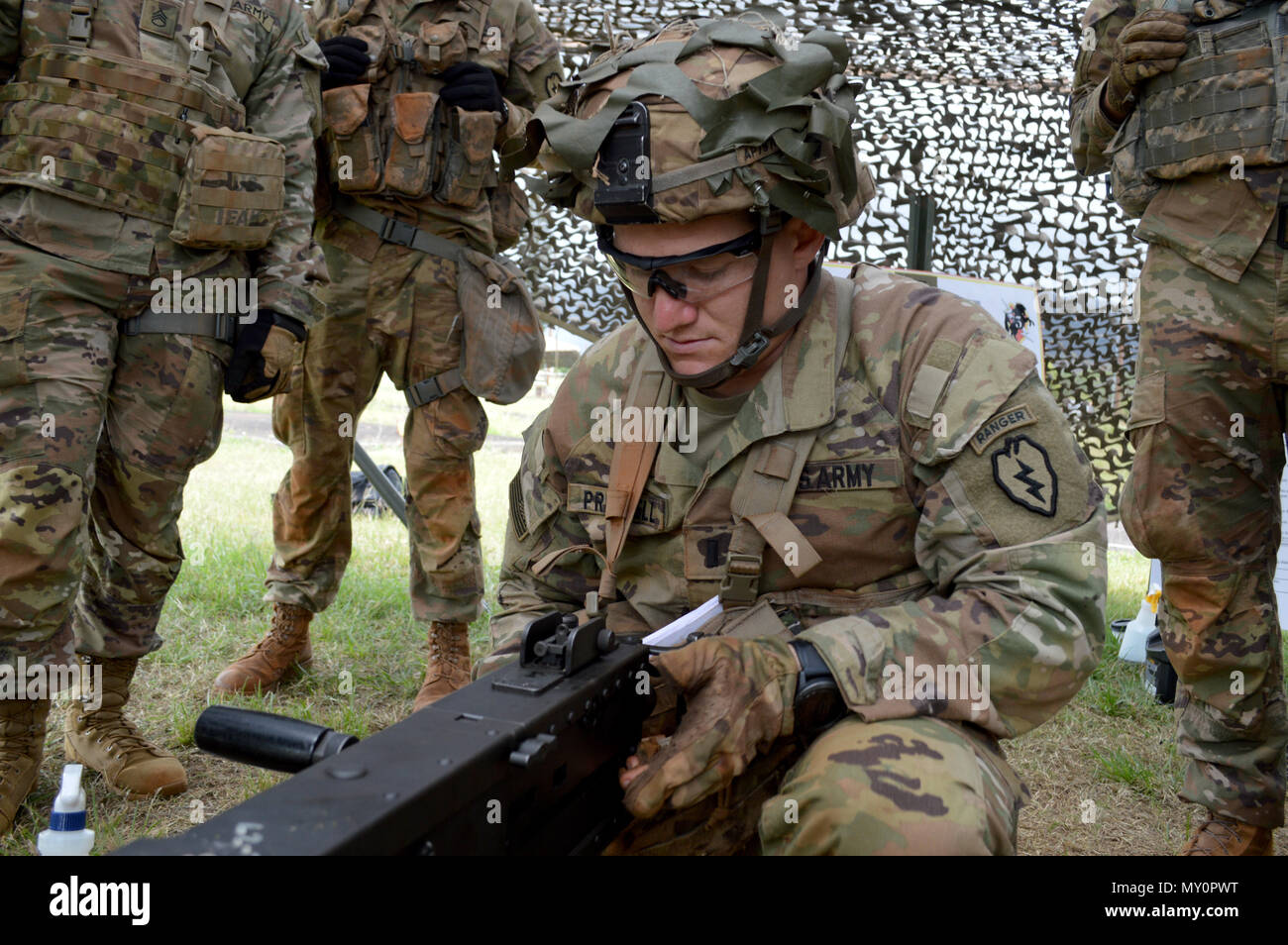 First Lt. Anthony Presnell, assigned to1st Battalion, 27th Infantry ...