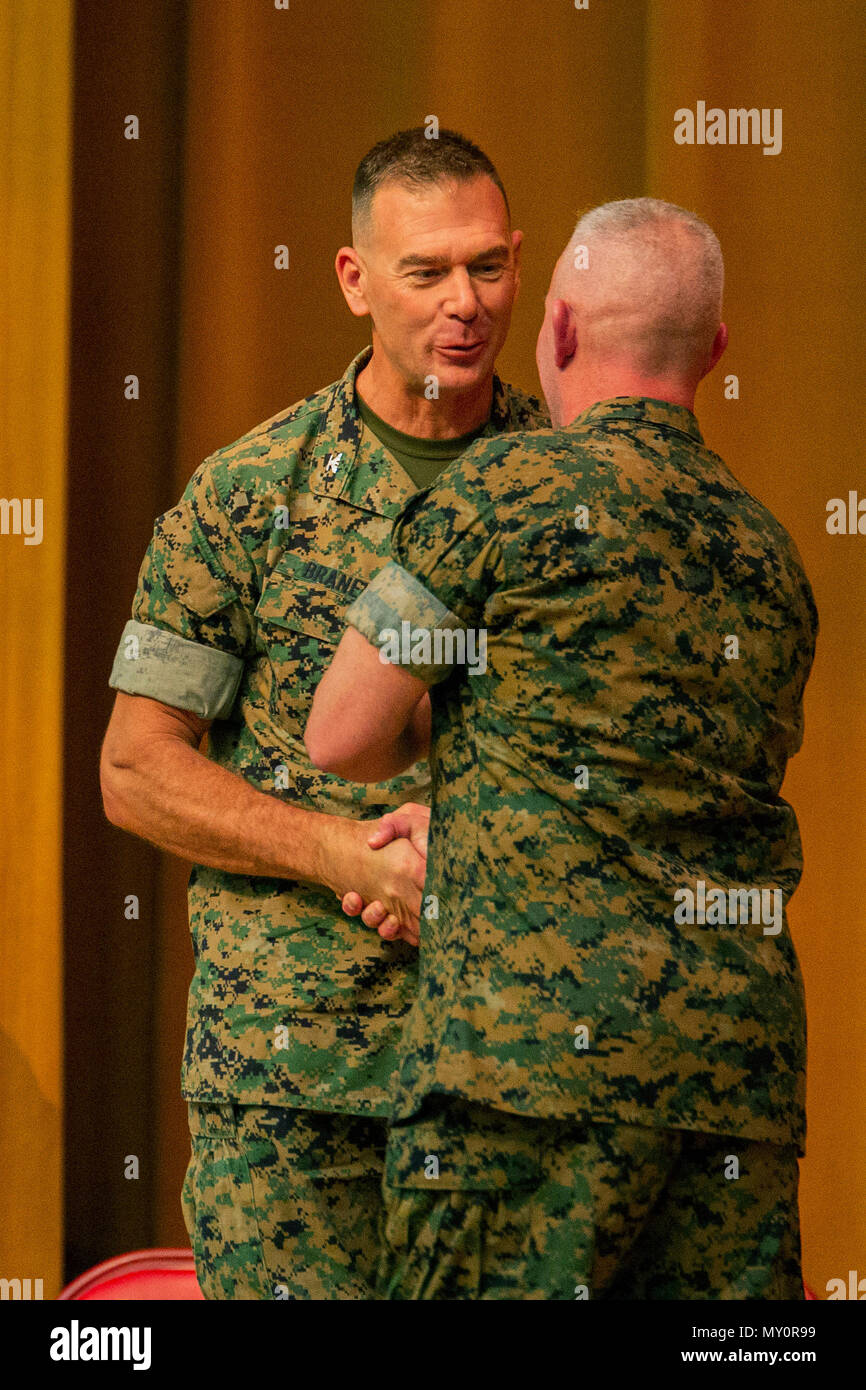 Brig. Gen. Daniel B. Conley, right, outgoing commanding general of 3rd ...