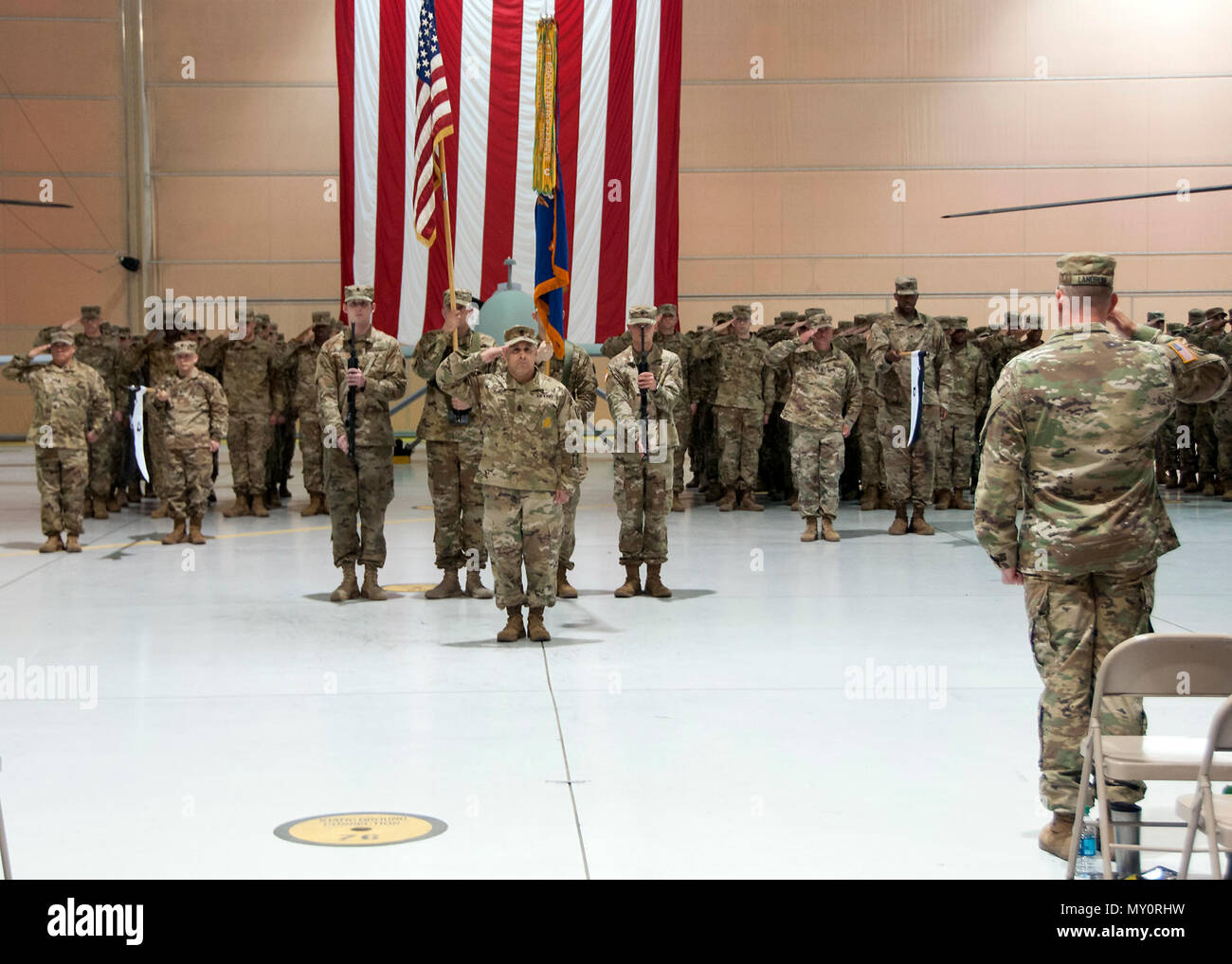 Lt. Col. Matthew Landrum, commander of the 1st Regiment, 25 Attack ...