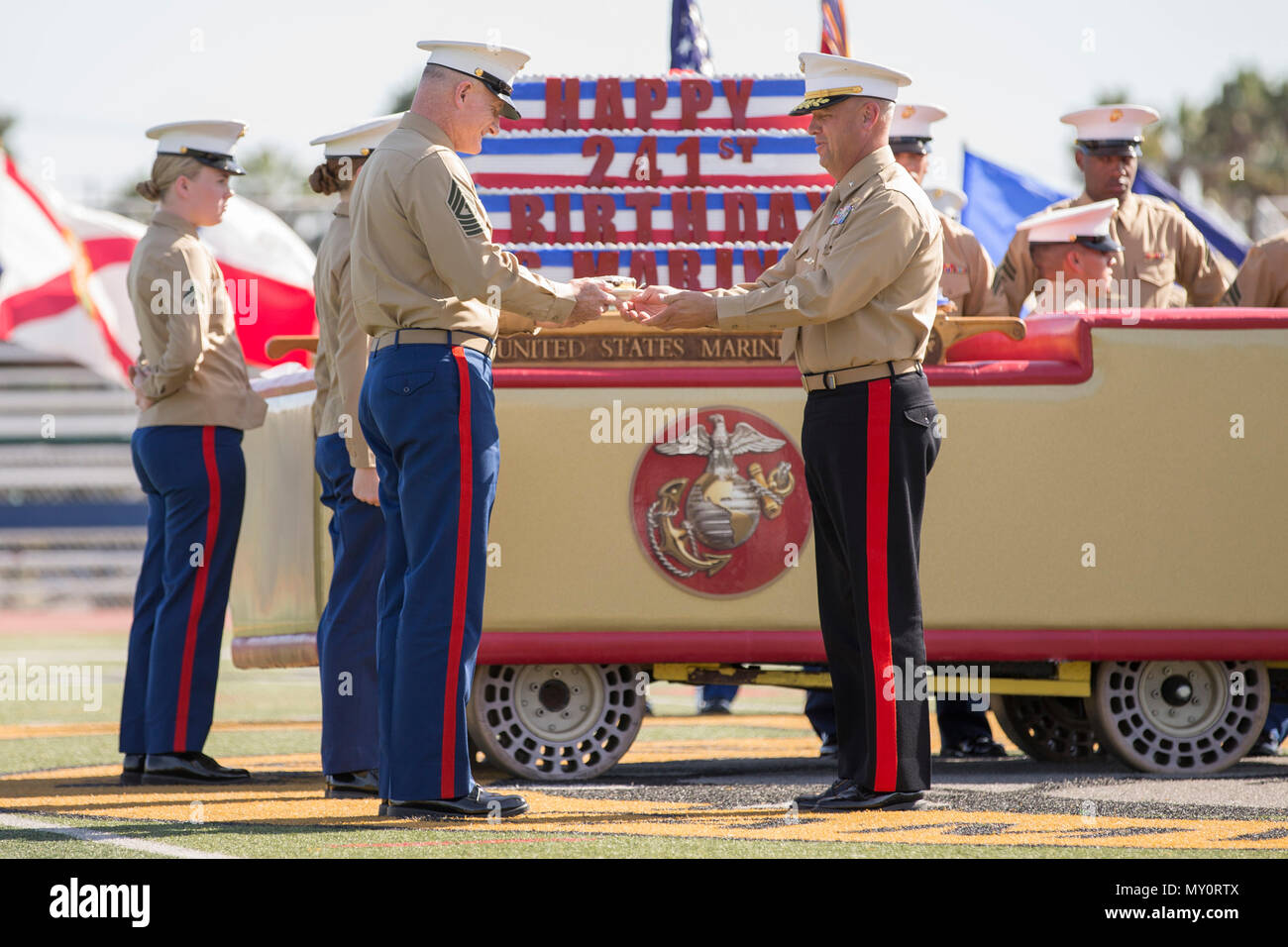 On November 9, 2016, Marines at Camp Pendleton, California, celebrated ...