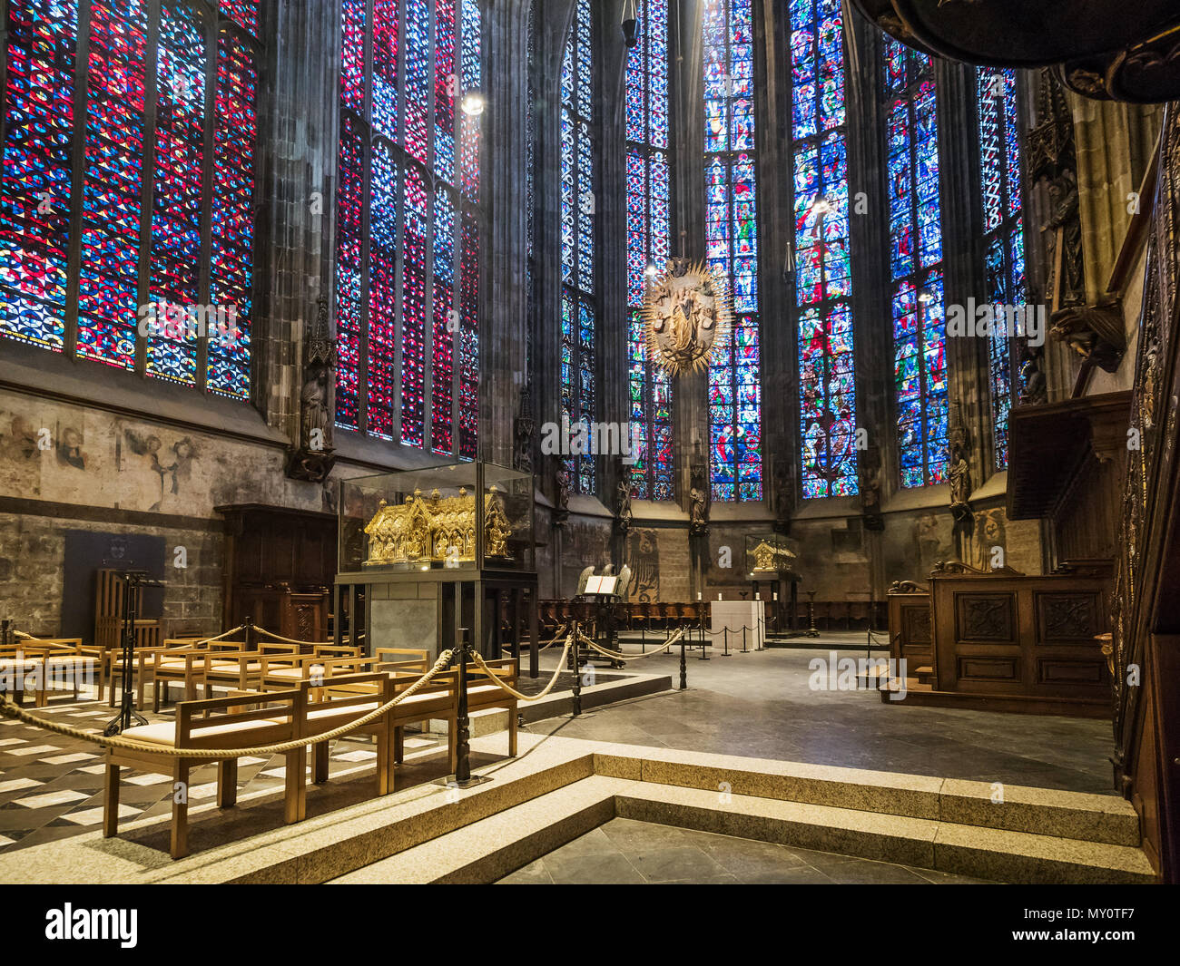 AACHEN, GERMANY - MAY 31, 2018: Carolingian Octagon (Palatine chapel ...
