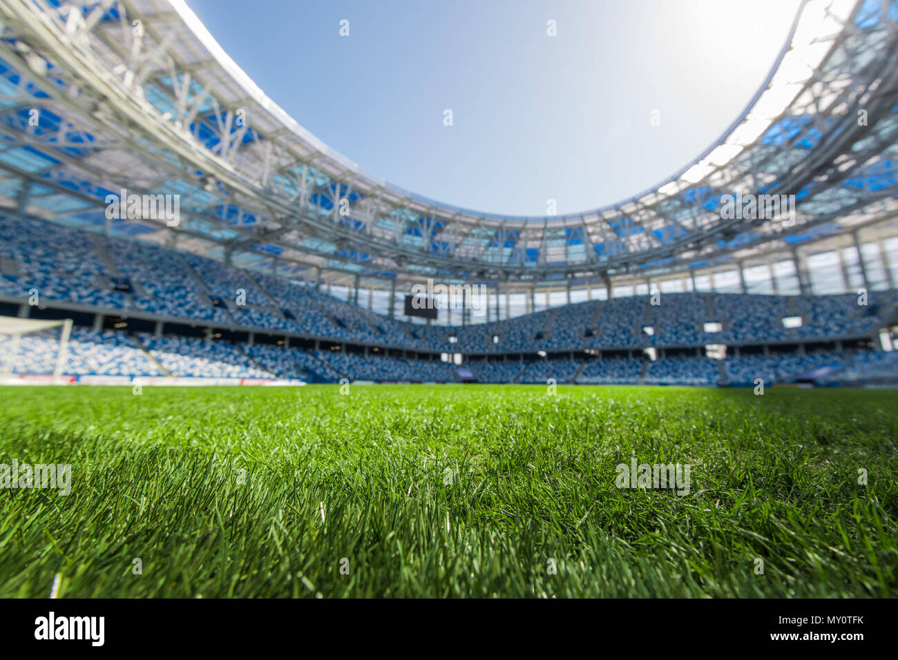 Football stadium fans close up hi-res stock photography and images - Alamy