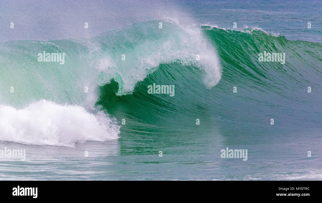 Nice waves in the mediterranean ocean Stock Photo - Alamy