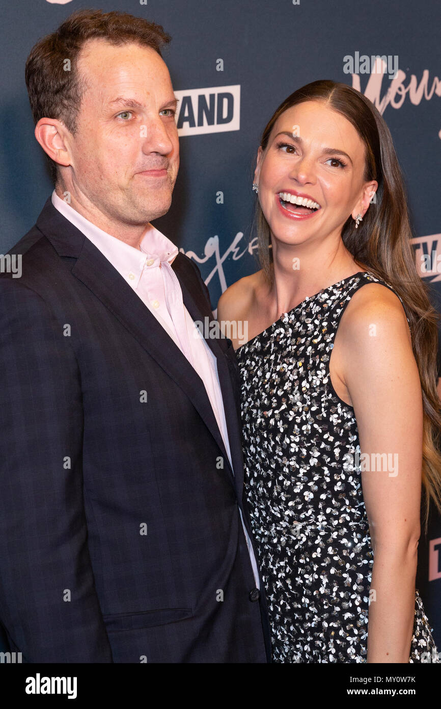 New York, USA - June 4, 2018: Ted Griffin and Sutton Foster attend ...