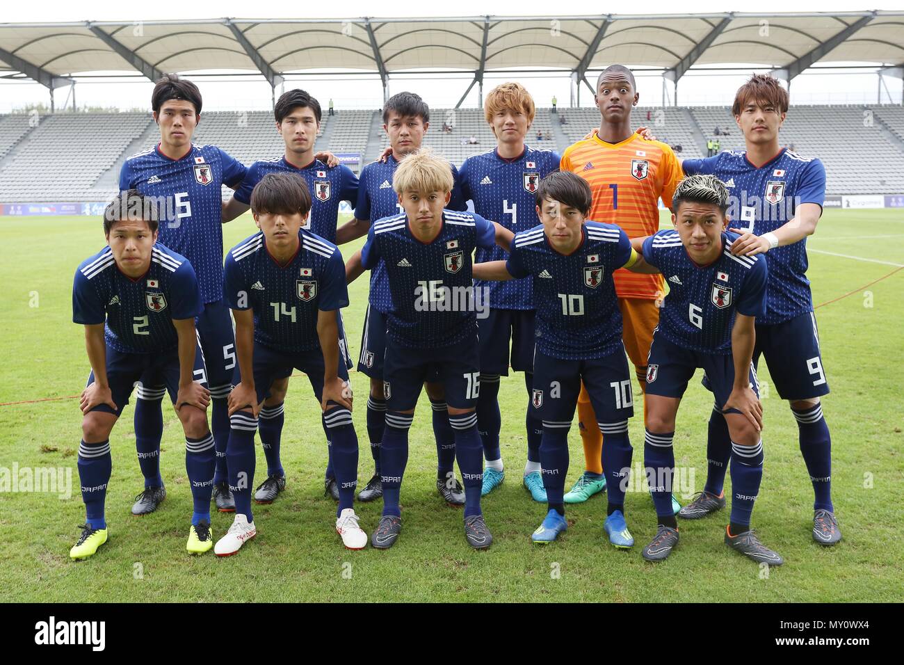 U21U-21 Japan team group line-up (JPN), Japan players (Top row - L to R ...