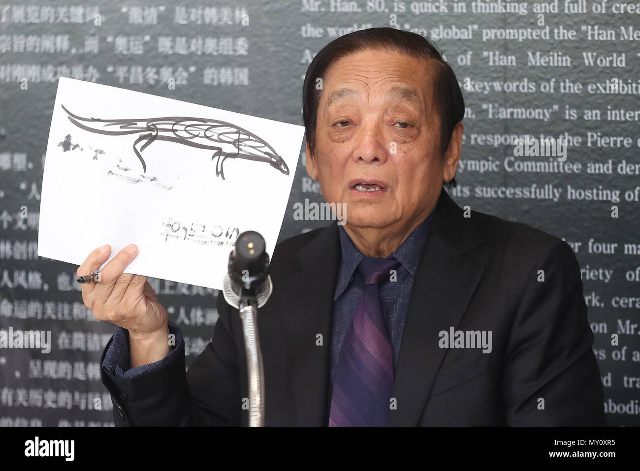 05th June, 2018. Han Meilin exhibition in Seoul Han Meilin, a Chinese ...