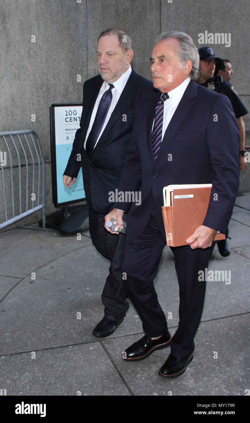 New York, NY, USA. 5th June, 2018. Harvey Weinstein and his attorney ...