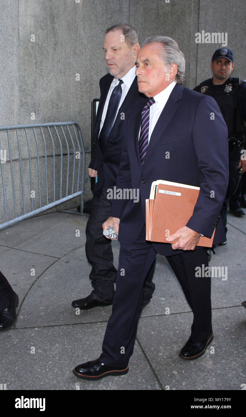 New York, NY, USA. 5th June, 2018. Harvey Weinstein and his attorney ...