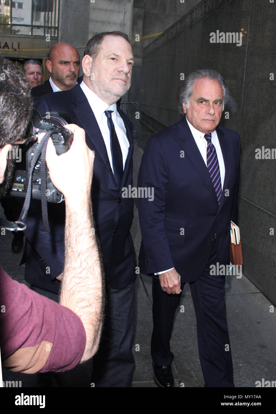 New York, NY, USA. 5th June, 2018. Harvey Weinstein and his attorney ...