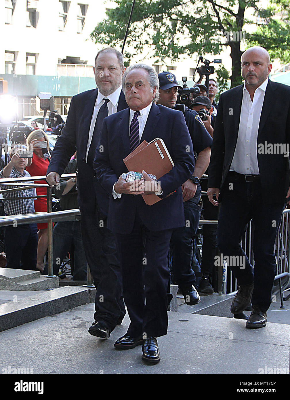 New York, NY, USA. 5th June, 2018. Harvey Weinstein and his attorney ...