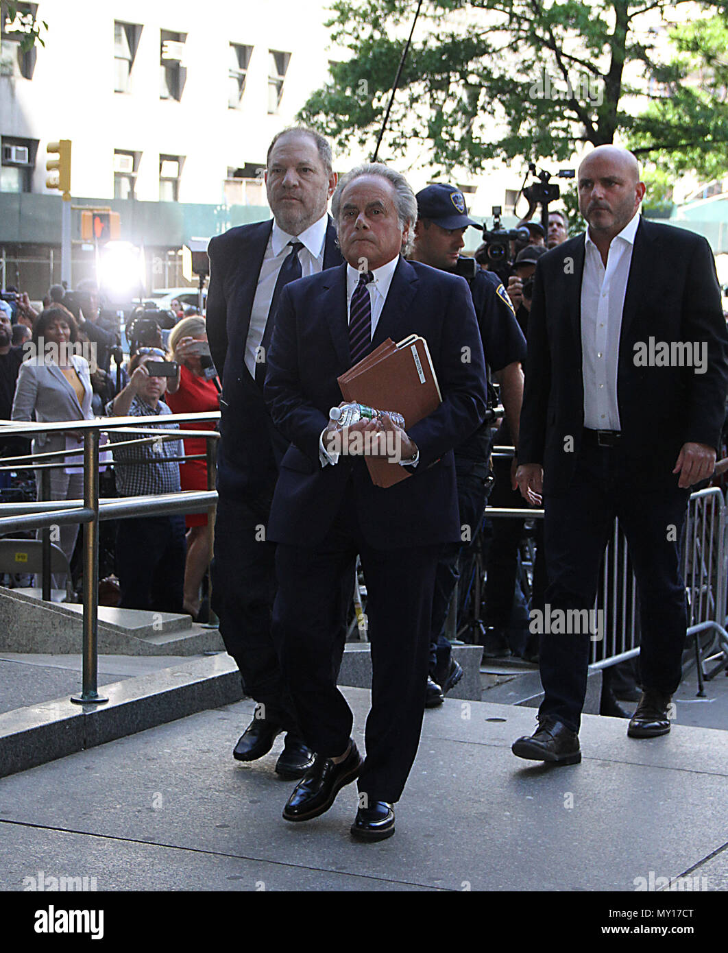 New York, NY, USA. 5th June, 2018. Harvey Weinstein and his attorney ...