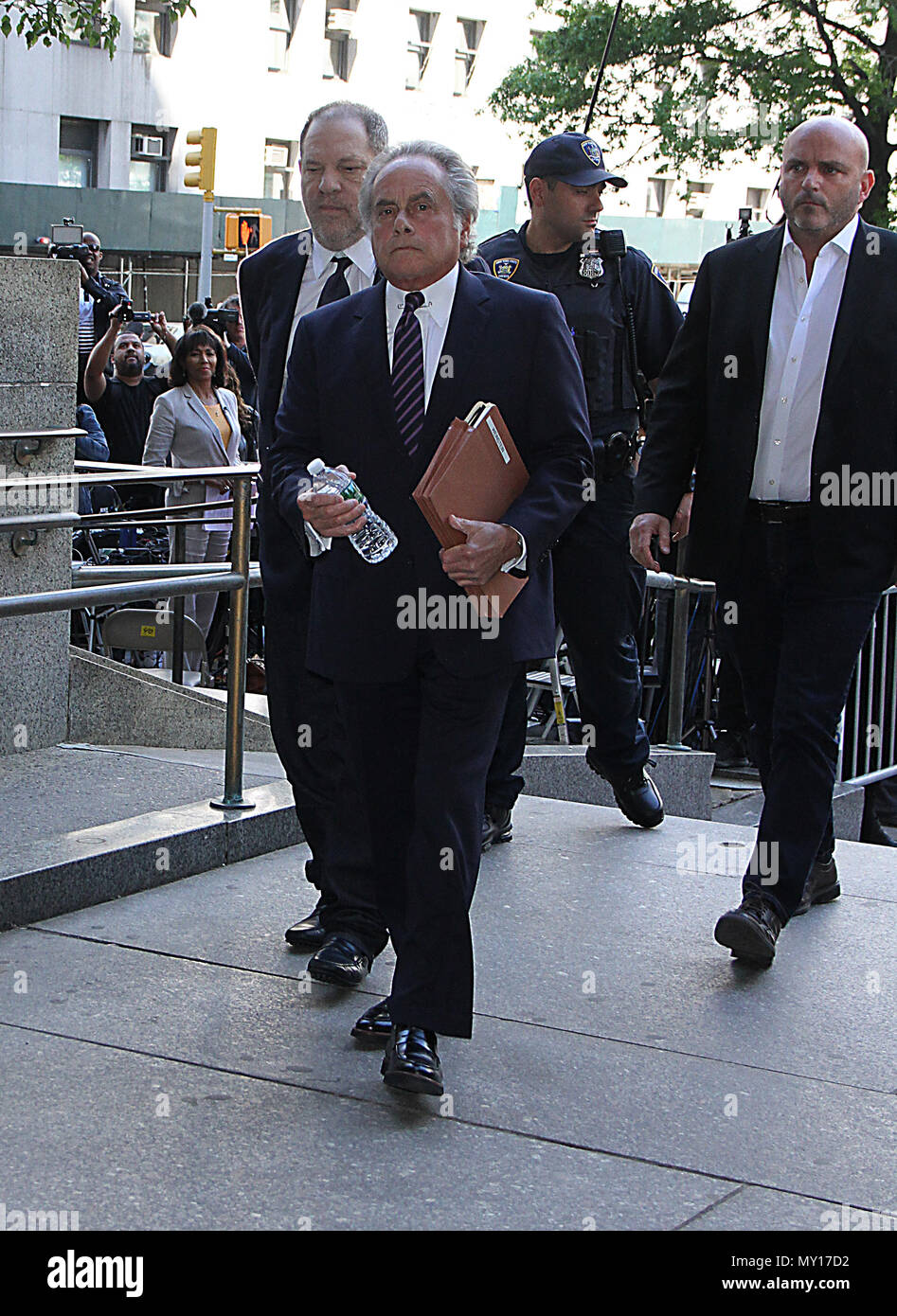 New York, NY, USA. 5th June, 2018. Harvey Weinstein and his attorney ...