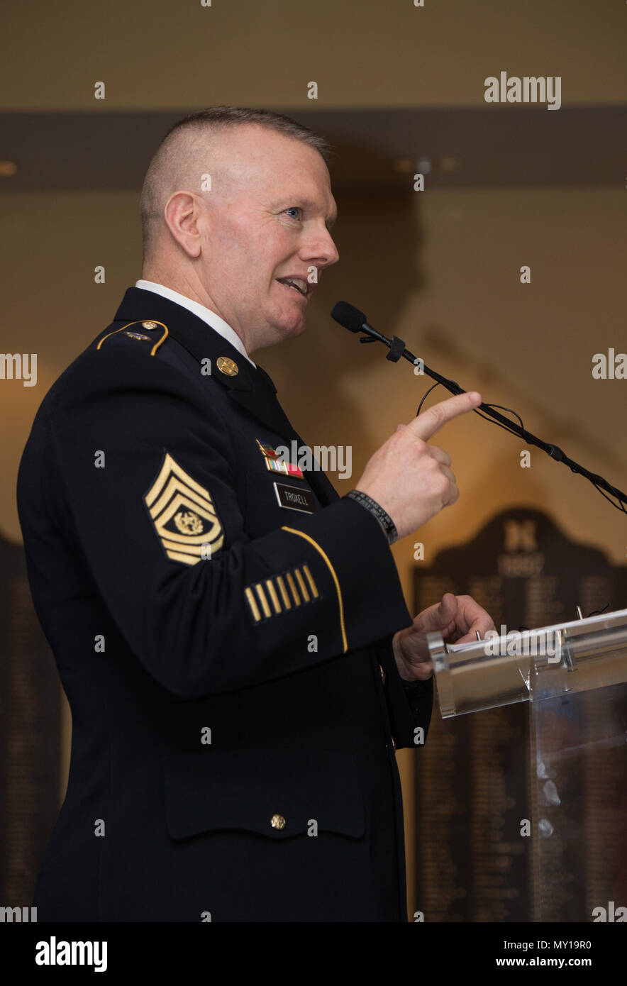 U.S. Army Command Sgt. Maj. John W. Troxell, Senior Enlisted Advisor to ...