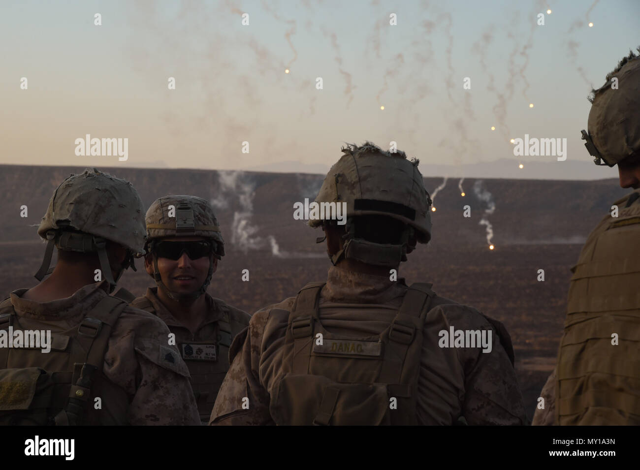 Marines illumination rounds light hi-res stock photography and images ...