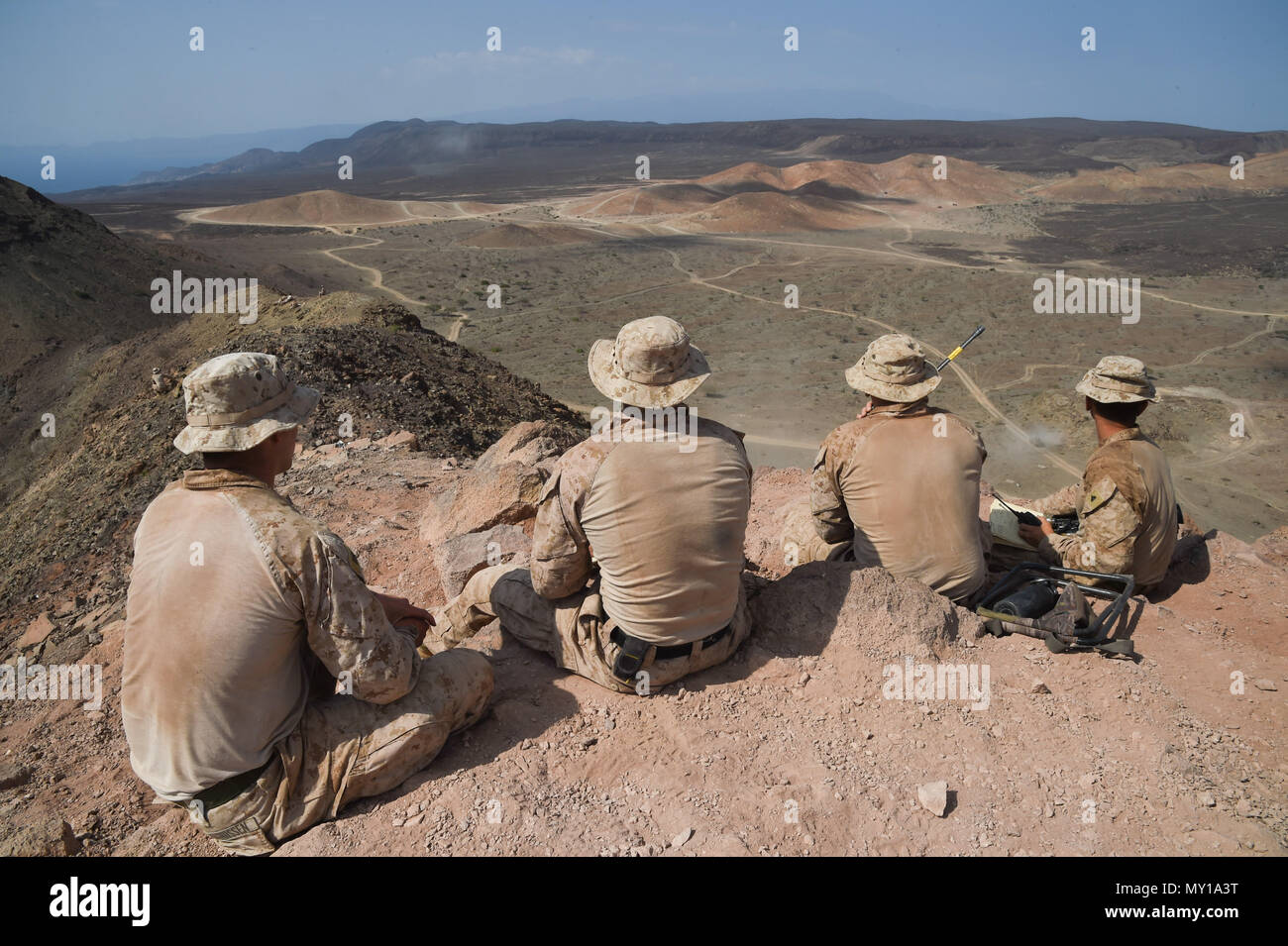 U.S. Marine Corps members with 1st Air Naval Gunfire Liaison Company ...