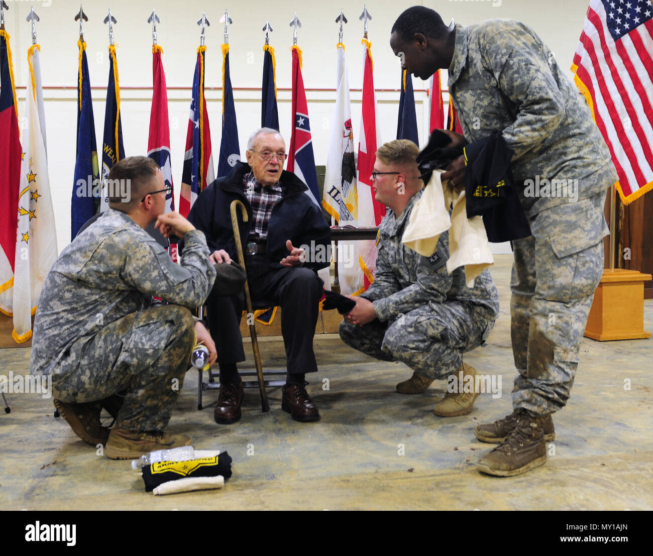 World War II veteran Theodore J. Bevers shares some {lsquo}old Soldier ...