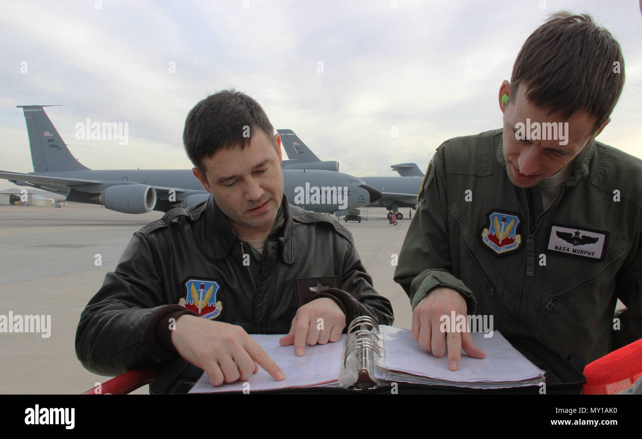 Lt. Col. John Kelley, 509th Weapons Squadron commander, and Maj ...