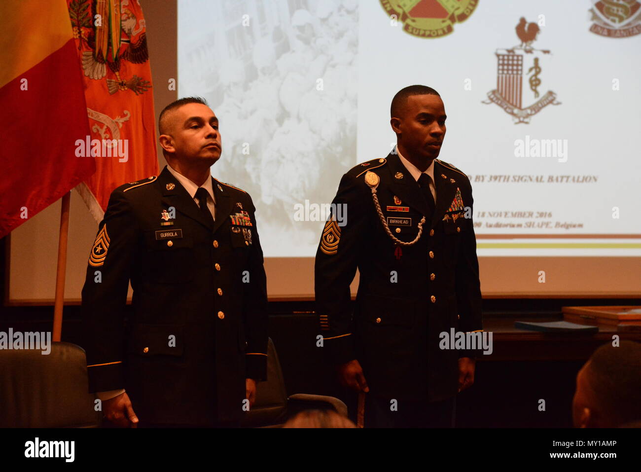 Official Party, Command Sgt. Maj. Joe C. Birkhead IV, 39th Signal ...