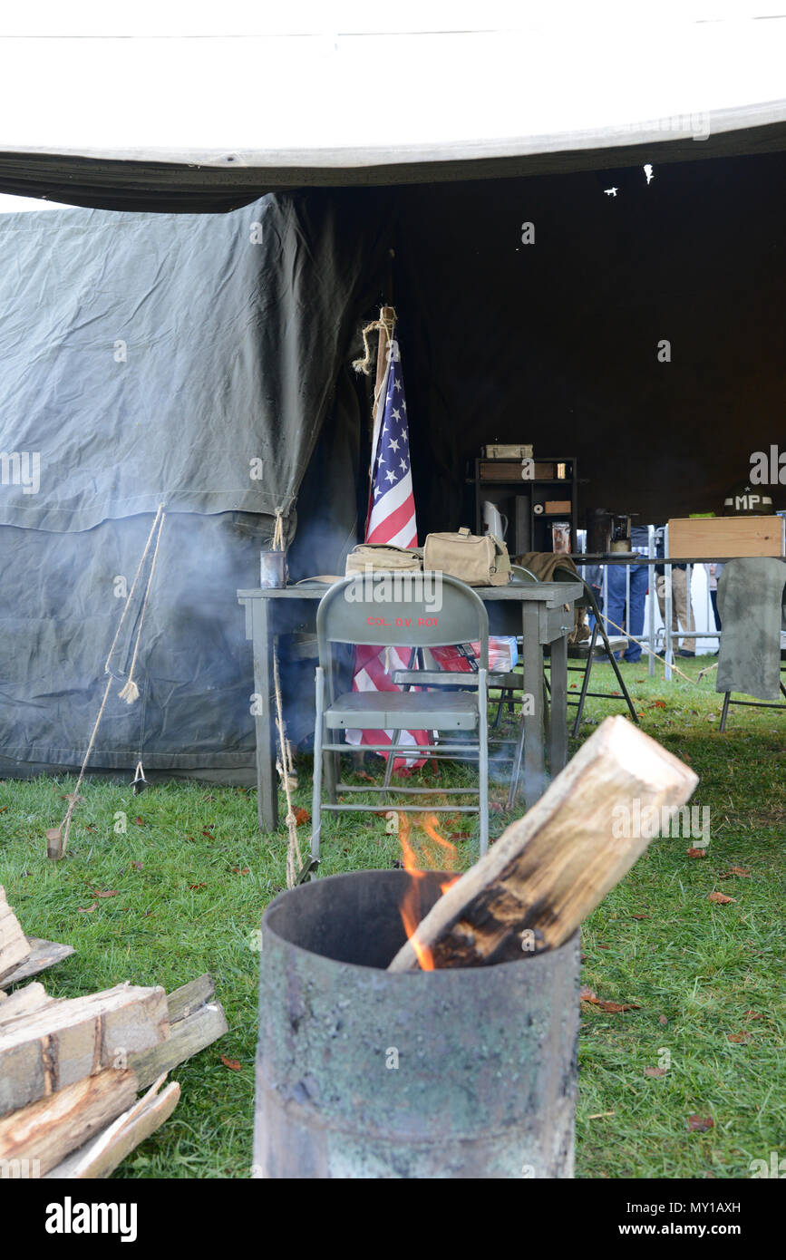 Static display of WW2 scene around the Batle of Ardennes museum ...
