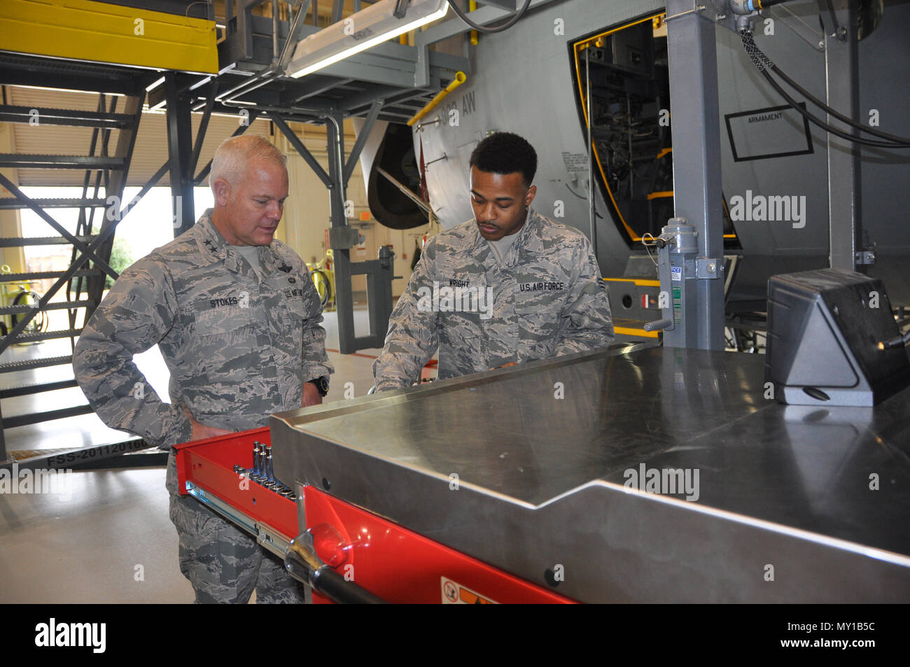 Commanding General of the 22nd Air Force, Maj. Gen. John Stokes, speaks ...