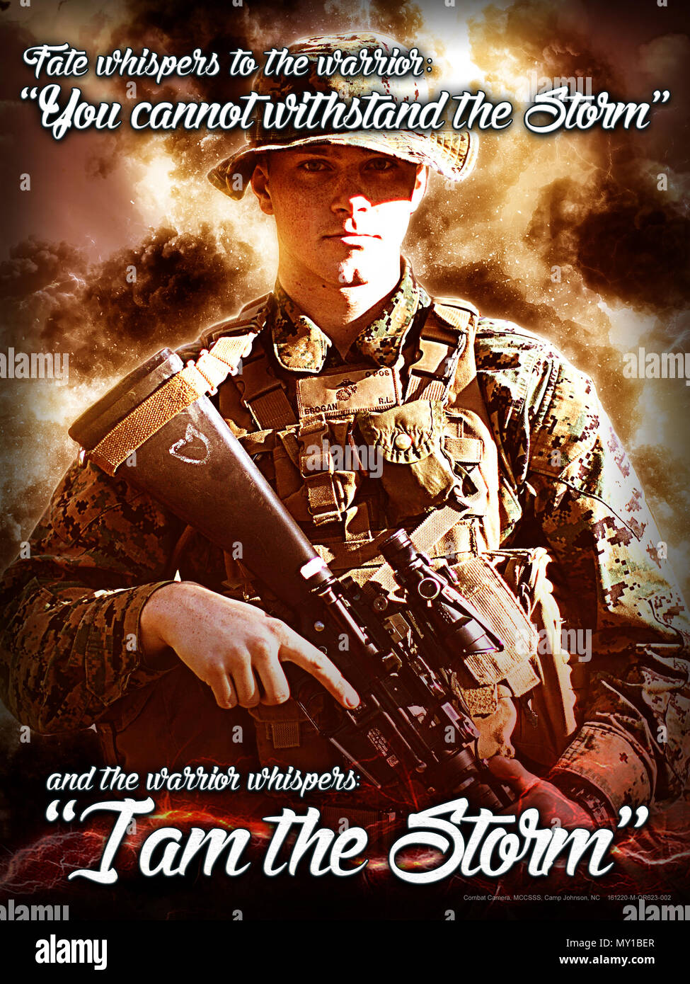 Poster created to motivate Marine Corps Combat Service Support School ...