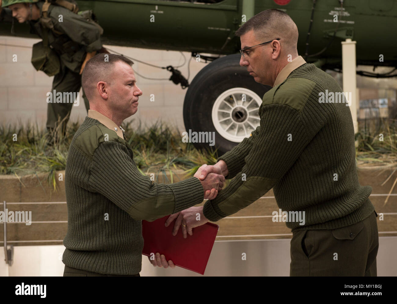 U.S. Marine Corps Lt. Col. Michael O. Hixson, mobility branch head ...