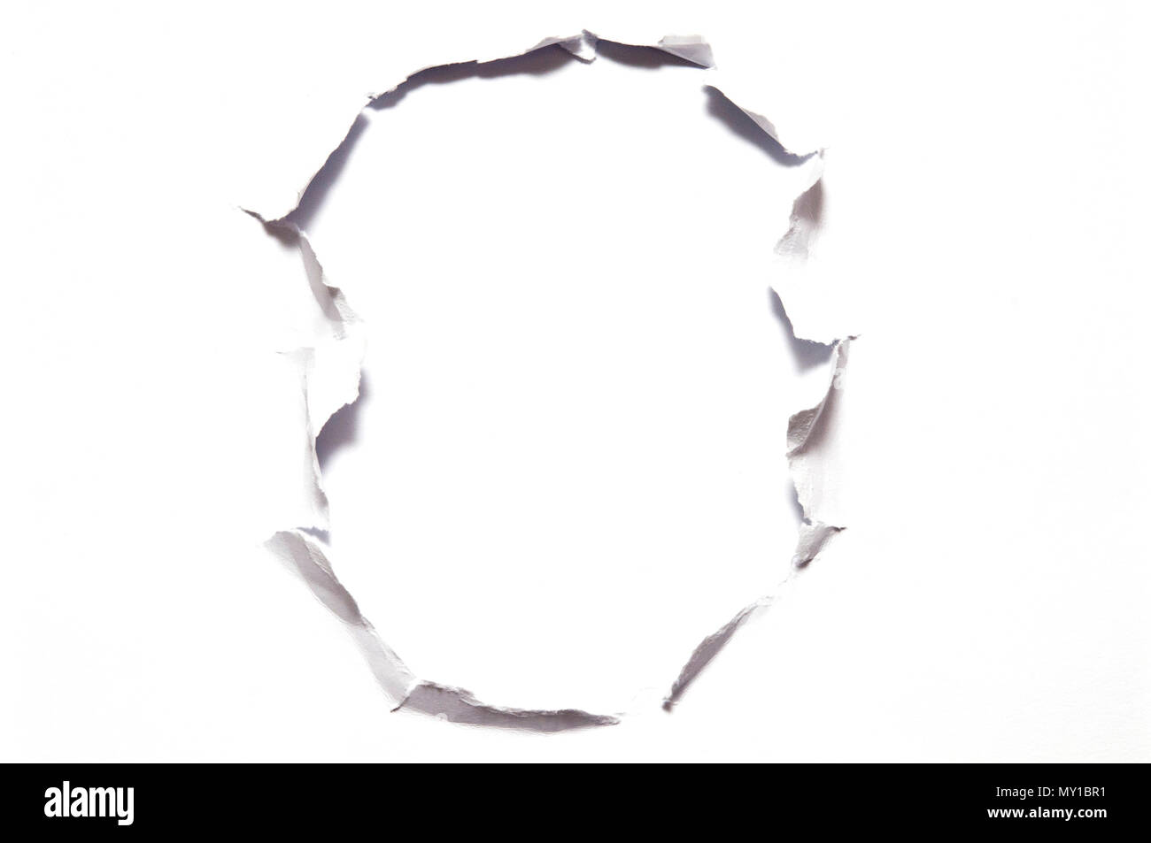 white paper teared apart Stock Photo - Alamy