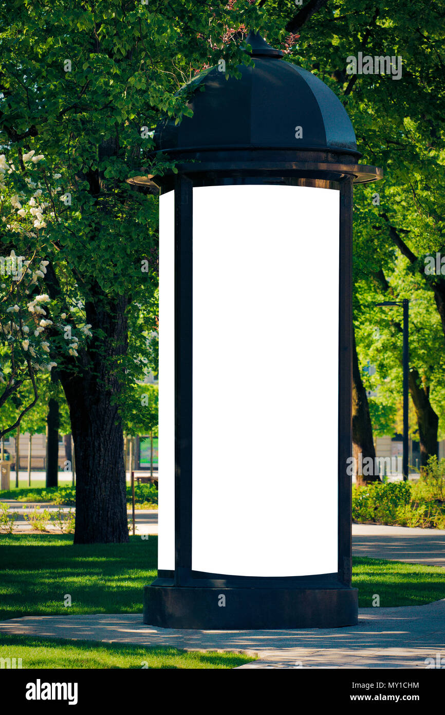 Blank Advertising Column High Resolution Stock Photography and Images ...