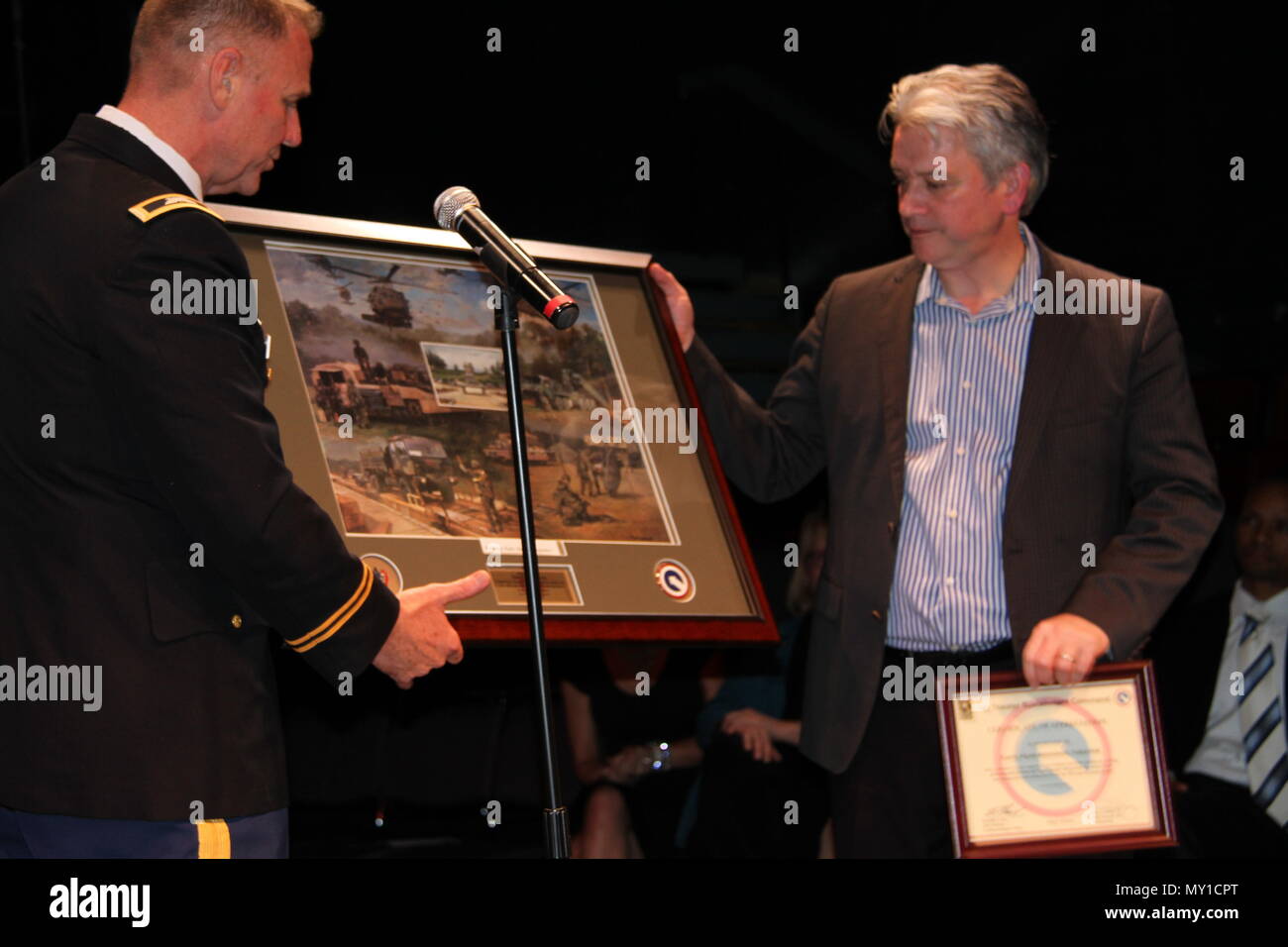 The 1st TSC Chaplain Col. James Brisson presented Tom Quaintance ...