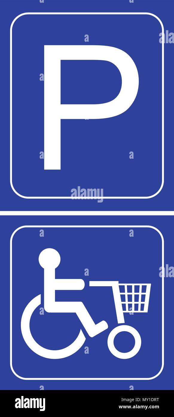 Disabled parking problems Stock Vector Images - Alamy