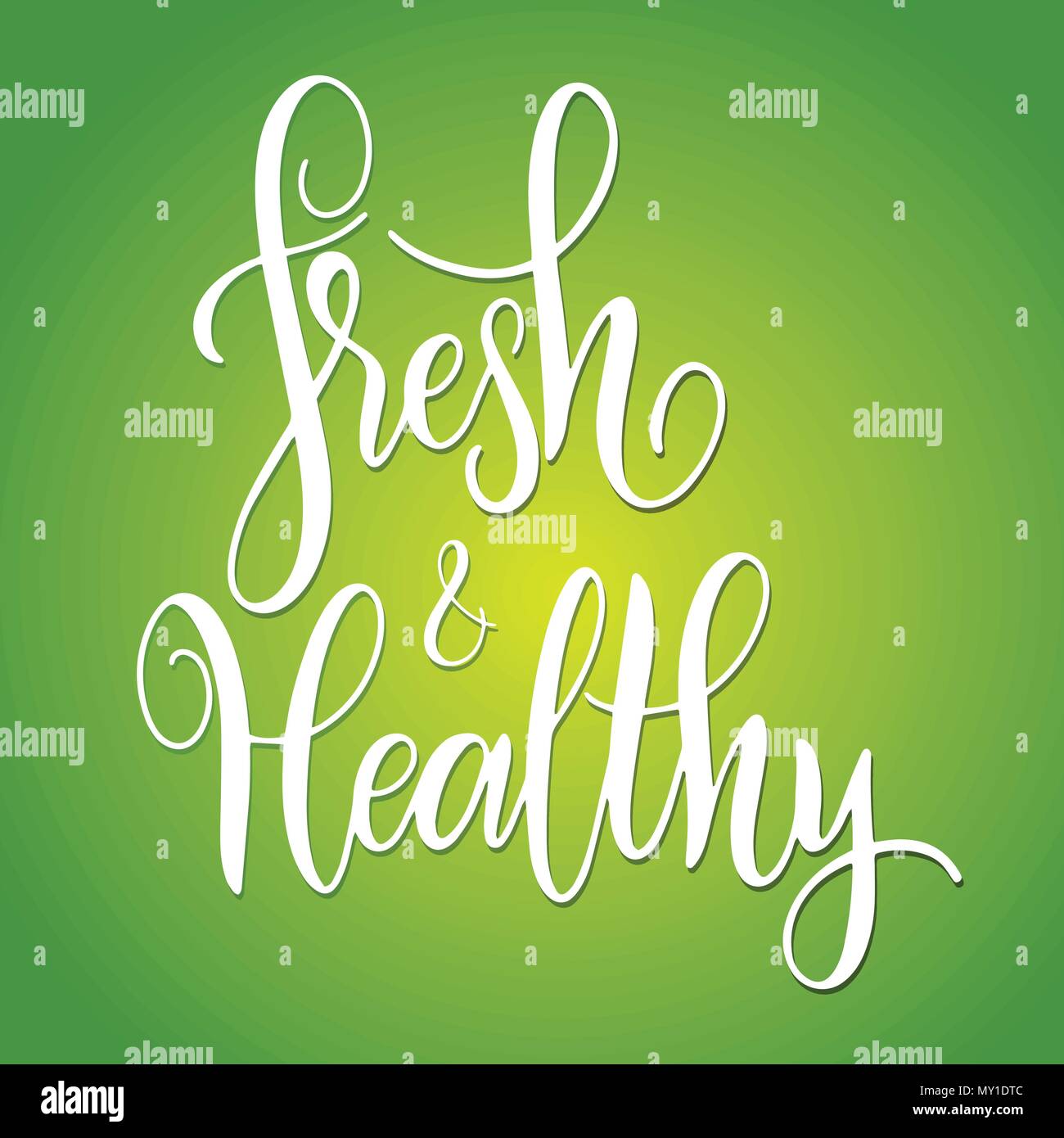 Organic food labels with hand drawn lettering. Fresh and healthy ...