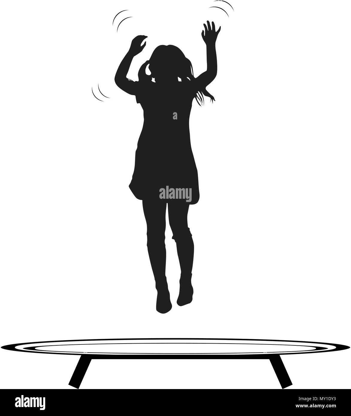 Trampoline child Cut Out Stock Images & Pictures - Alamy