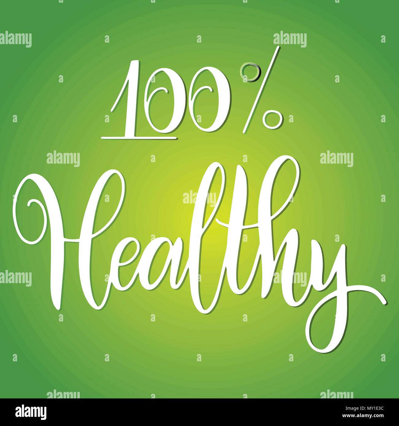 Organic food labels with hand drawn lettering. 100 pc healthy. Healthy ...