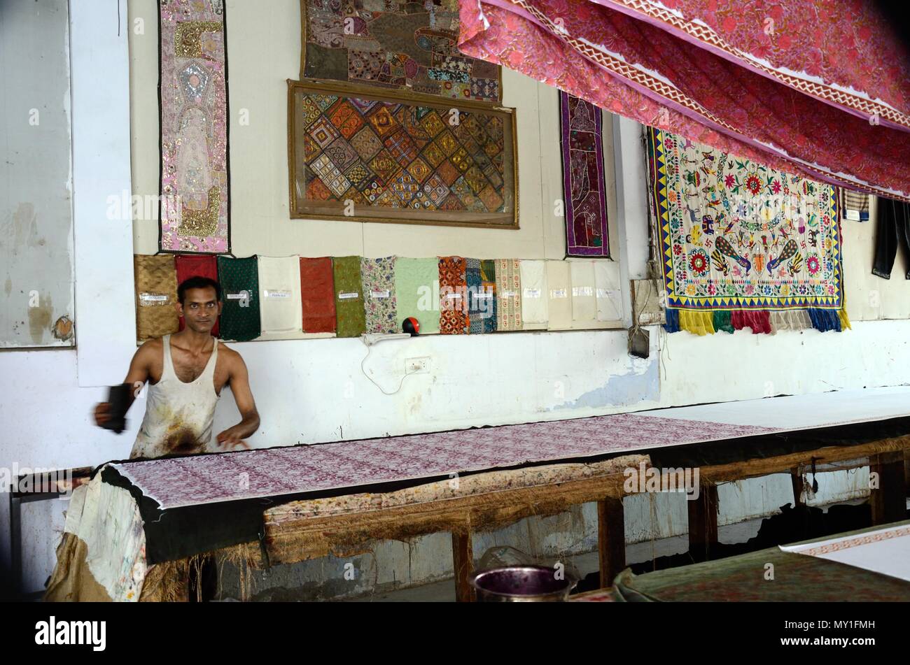 Indian block printing hi-res stock photography and images - Alamy