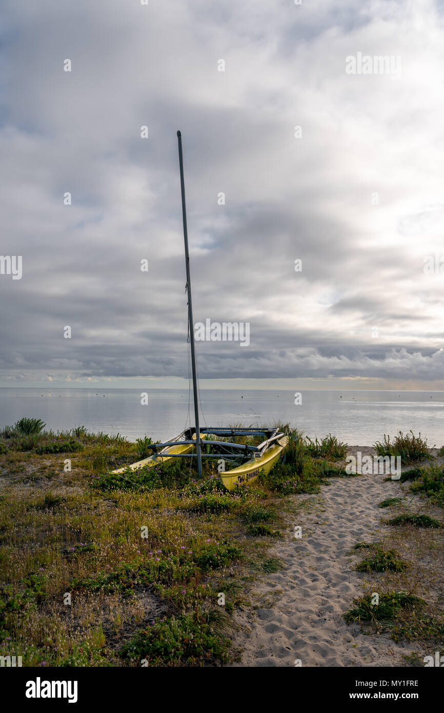 Beached catamaran hi-res stock photography and images - Alamy