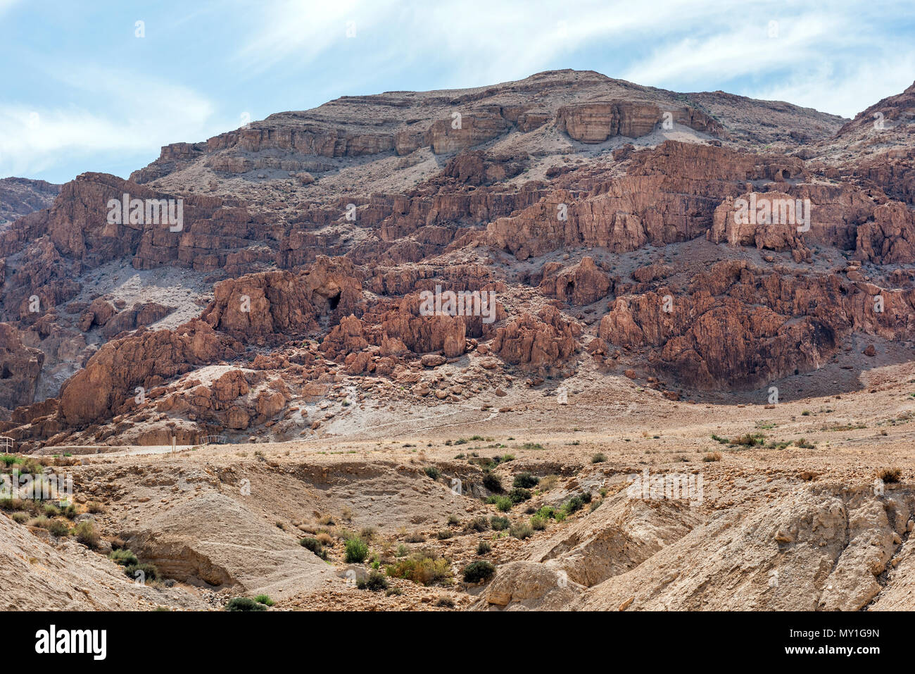 The Qumran caves, West bank, Israel is the place in the Holy Land ...