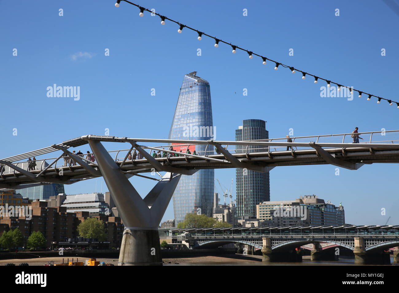 London - May 4, 2018. One Blackfriars, a 52-storey development of 170 m ...