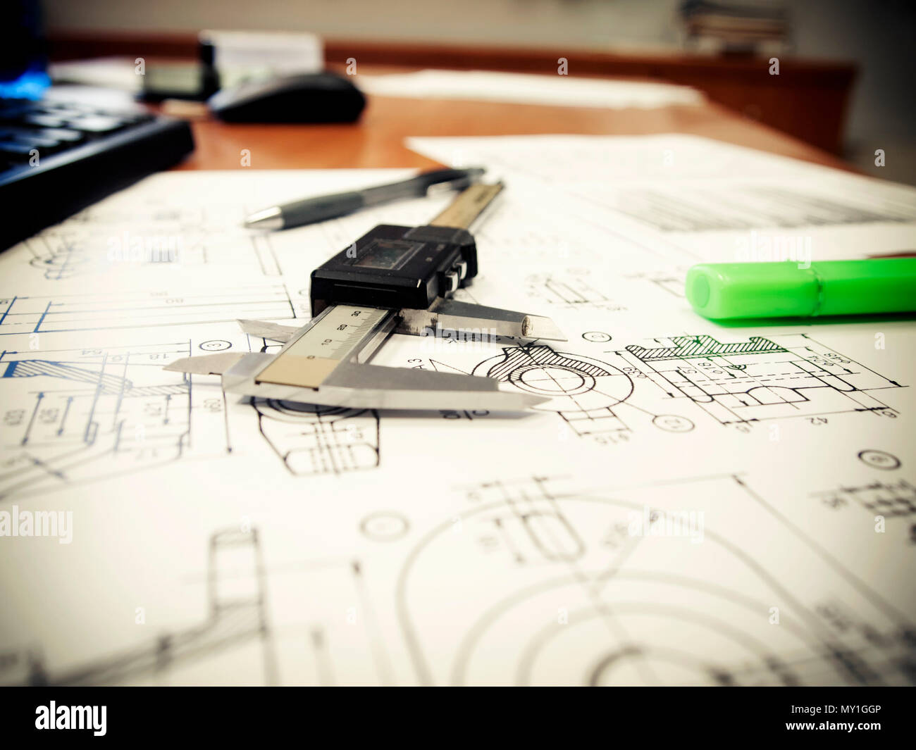 Measuring plan hi-res stock photography and images - Alamy