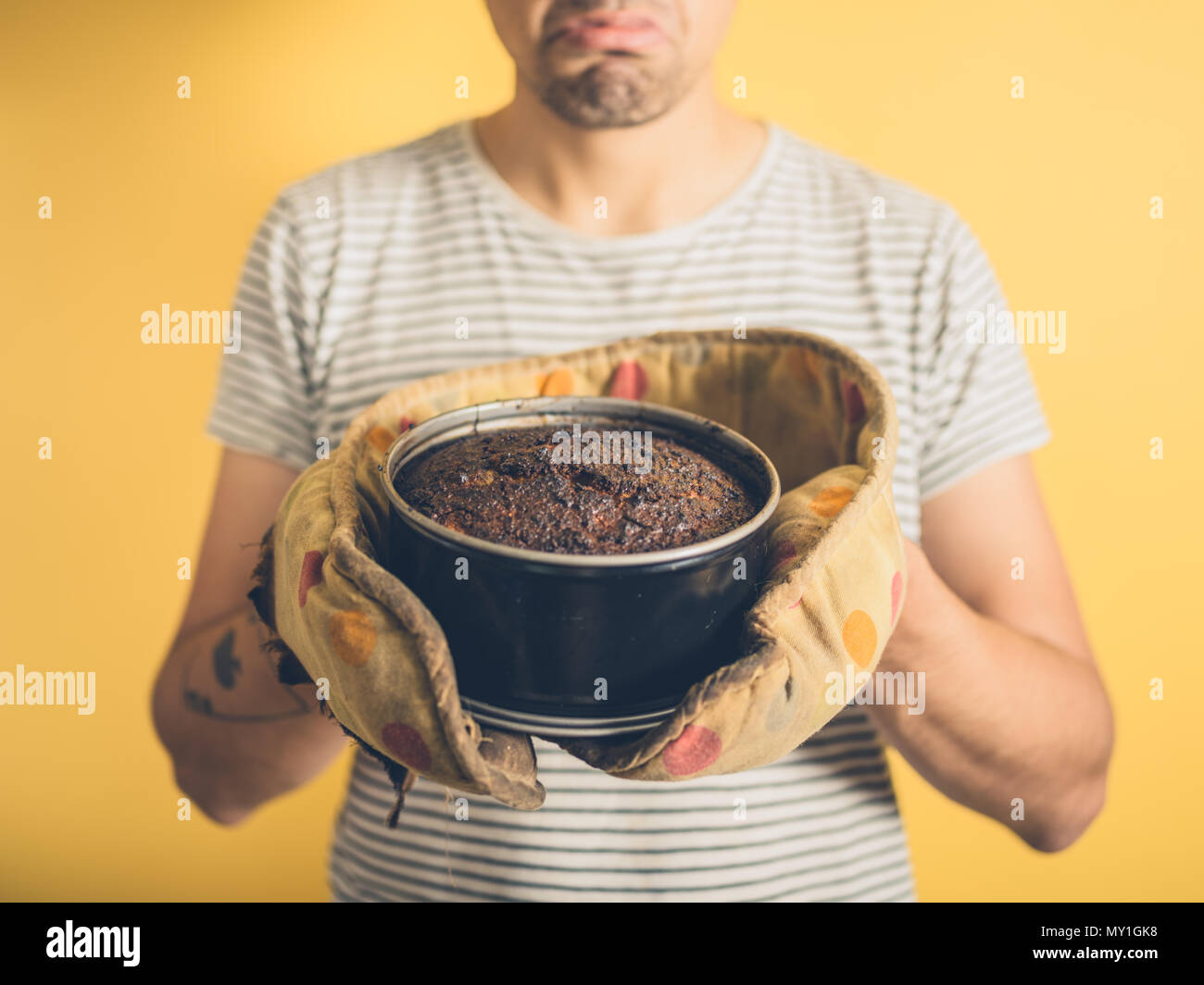 Burnt black cake hi-res stock photography and images - Alamy