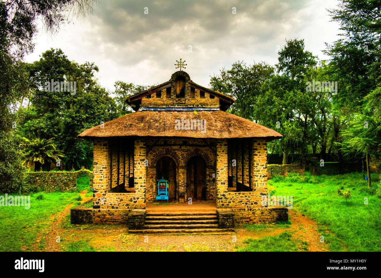 Debre Birhan Selassie Church in Gondar, Ethiopia Stock Photo - Alamy
