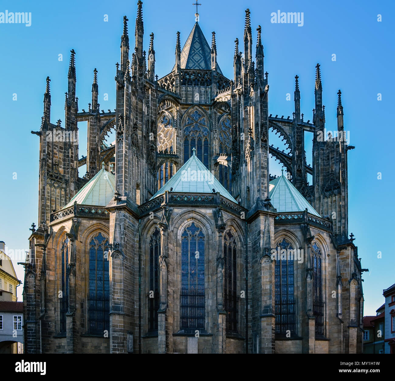 Facade of the st vitus cathedral hi-res stock photography and images ...
