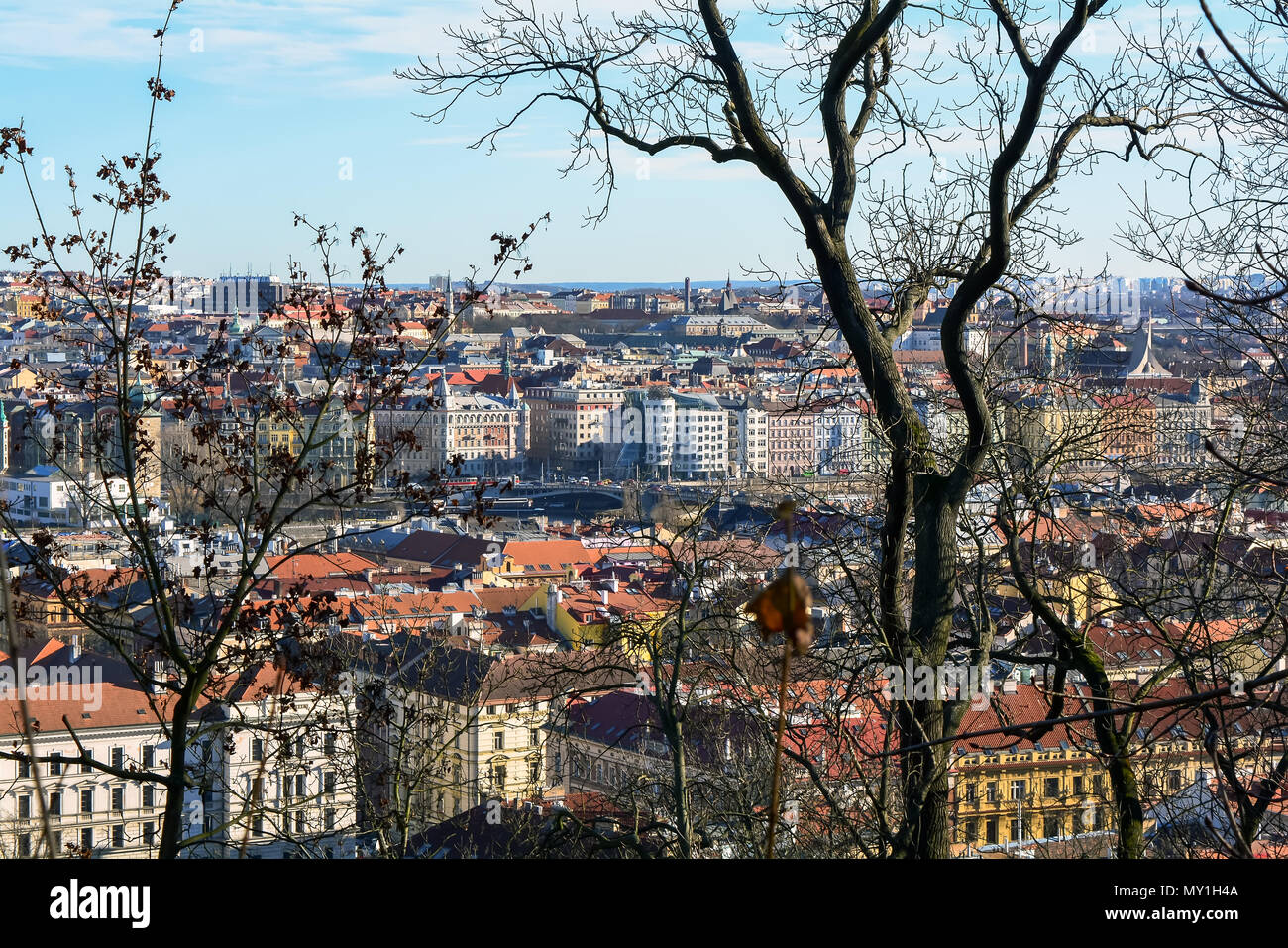 Beautiful panoramic aerial view prague hi-res stock photography and ...