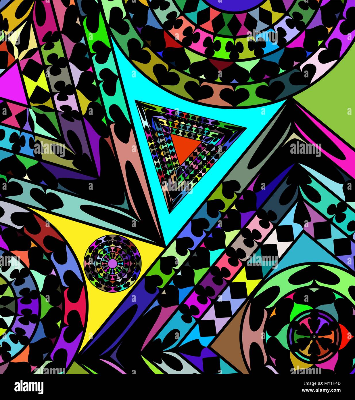 colored abstract figures Stock Vector Image & Art - Alamy