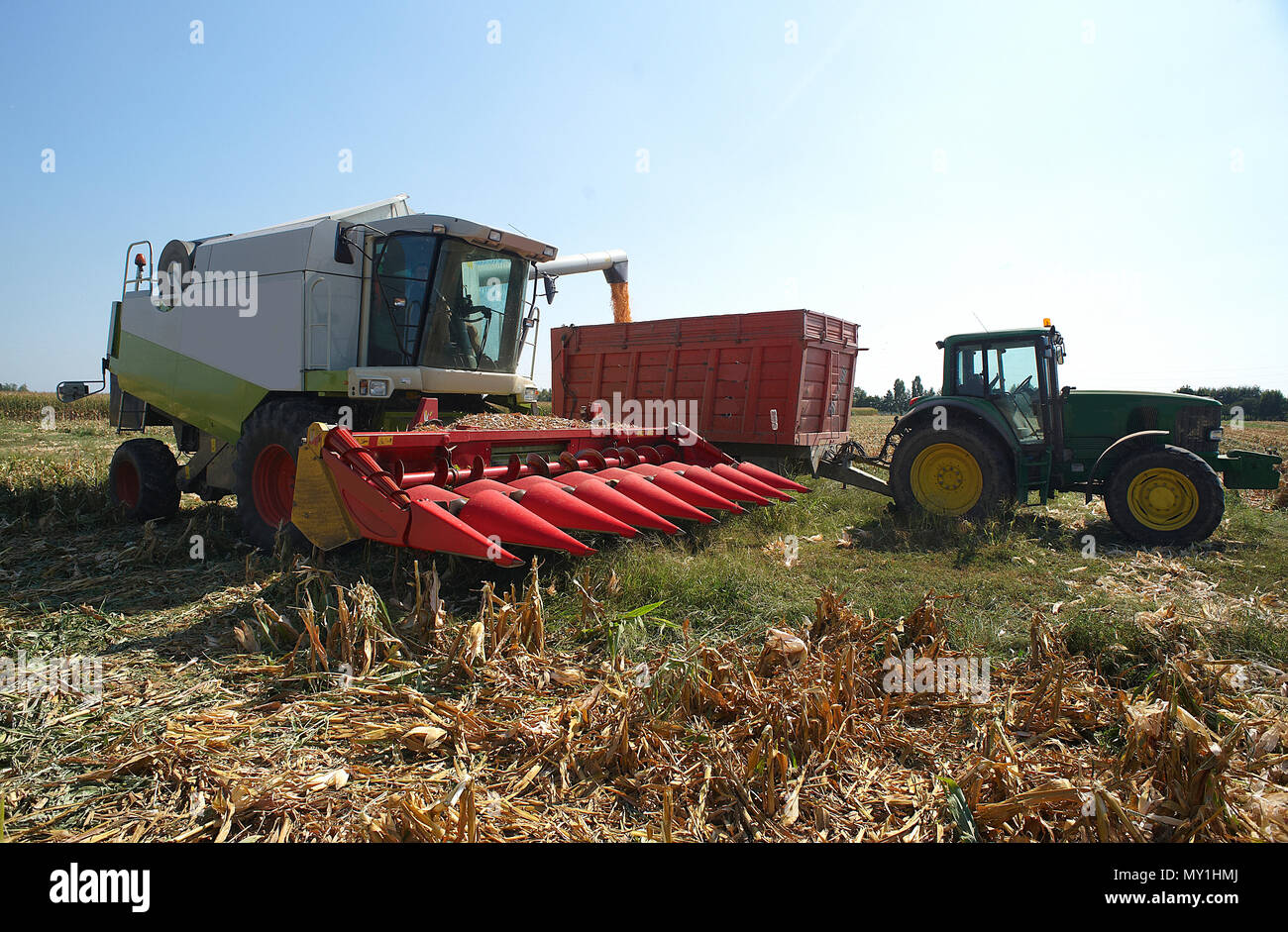 Castegnato (Bs),Franciacorta,Lombardy,Italy,the threshing of a field of ...